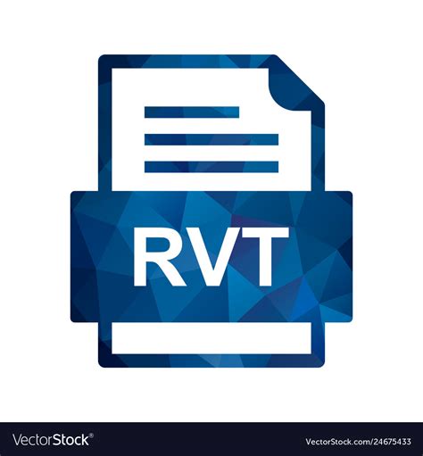 Rvt File Document Icon Royalty Free Vector Image