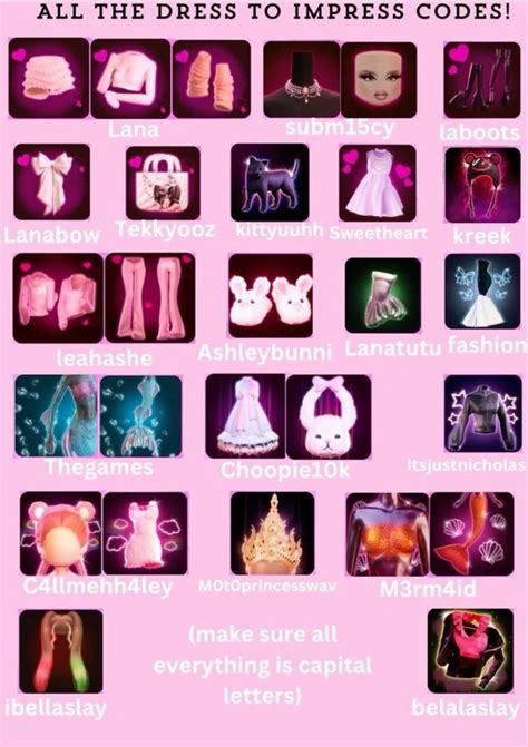 Every Dti Code 💅🔥💋 ️ Impress Dress To Impress Roblox Sign Up