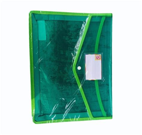 pvc button file folder green size a4 at ₹ 50 piece in thane id