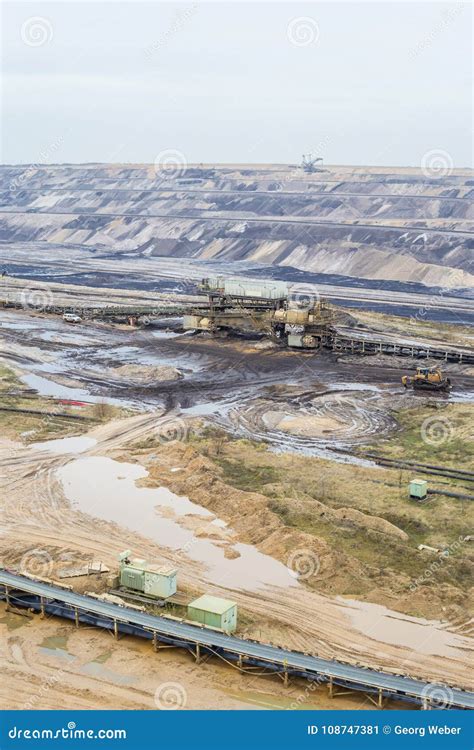 Extraction Of Coal By The Open Method Stock Image Image Of Architecture Clouds 108747381