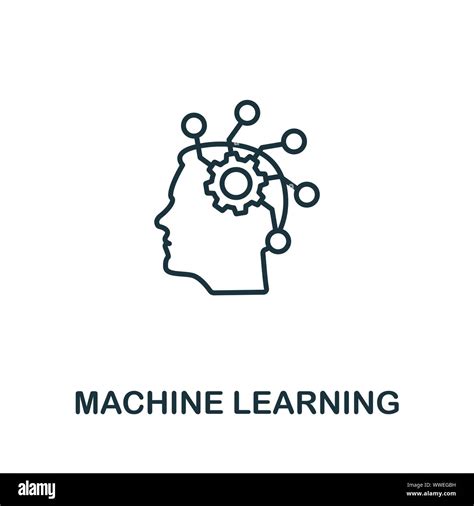 Machine Learning Outline Icon Thin Line Concept Element From Crm Icons