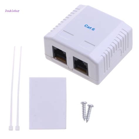 Doublebuy Cat6 Network Module Information Socket Rj45 Connector Keystone Jack Wall Plate