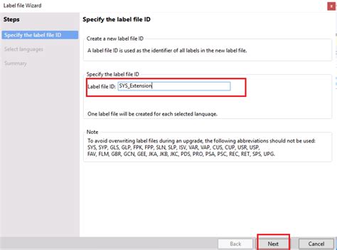 How To Create Label Extension In Dynamics 365