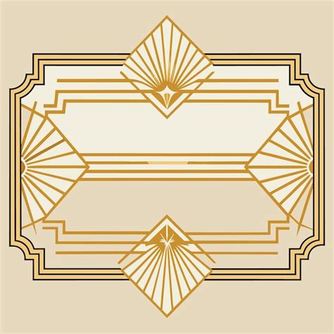 Premium Vector Art Deco Line Border Modern Decorative Border Lines