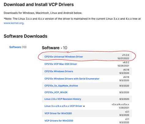 USB Driver Installation