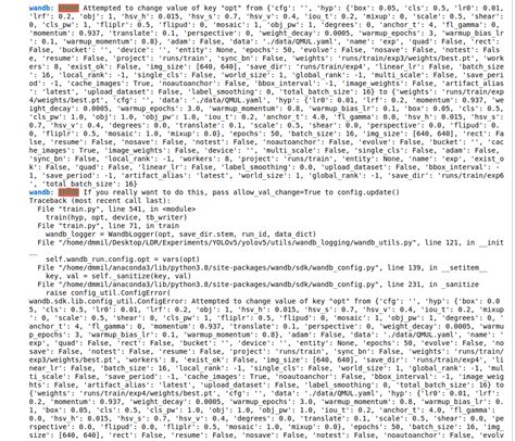 Error With Wandb · Issue 3401 · Ultralyticsyolov5 · Github