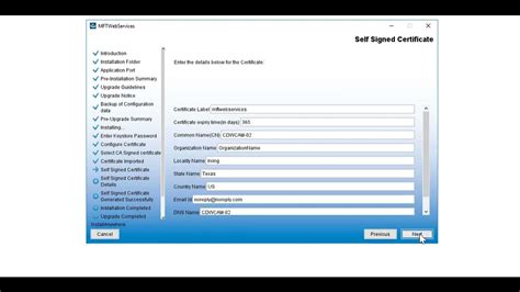 Ibm Connect Direct Web Services Windows Interactive Installation Using Self Signed Certificate