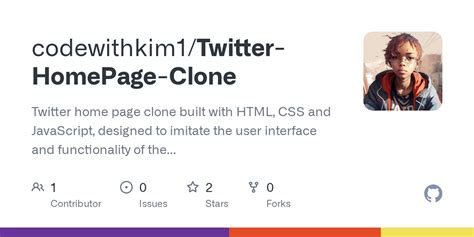 Github Codewithkim1twitter Homepage Clone Twitter Home Page Clone Built With Html Css And