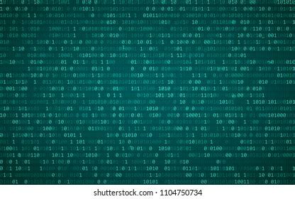 Digital Binary Data Streaming Binary Code Stock Vector Royalty Free