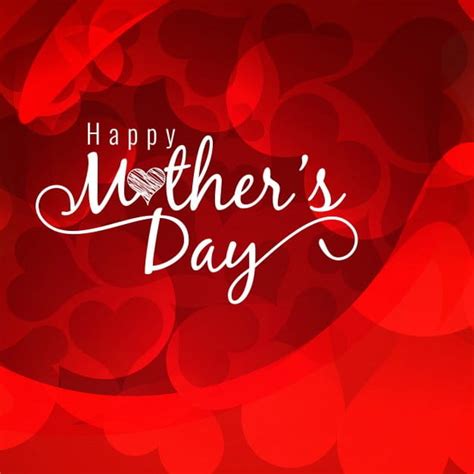 흐르는 마음으로 빨간 어머니 날 카드 Eps Uidownload