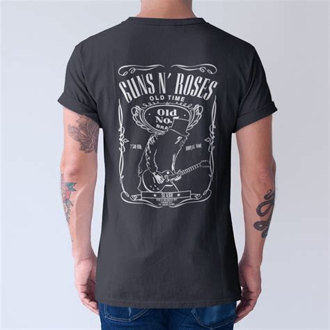 Guns N Roses T Shirt Guns N Roses Slash Label Tee Shirt Metal Merch