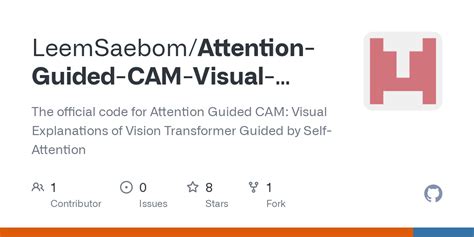 GitHub LeemSaebom Attention Guided CAM Visual Explanations Of Vision Transformer Guided By