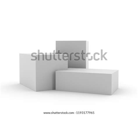 Cube Shelf Display 3d Render Stock Illustration 1193177965 Shutterstock