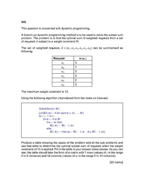 Solved Q3 This Question Is Concerned With Dynamic