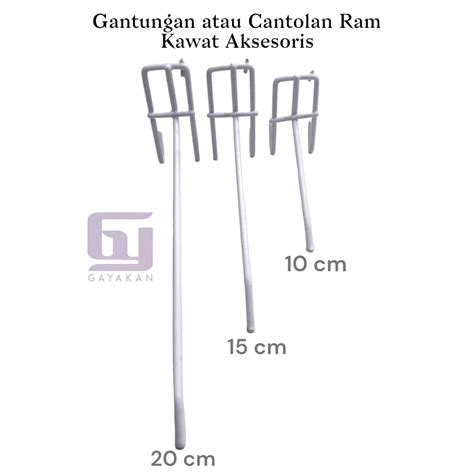 Jual Pcs Lusin Hanger Gantungan Cantolan Ram Kawat Dinding Untuk Aksesoris Shopee Indonesia