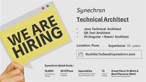 Ruchika T On Linkedin Hiringalert Technicalarchitect Java Springboot
