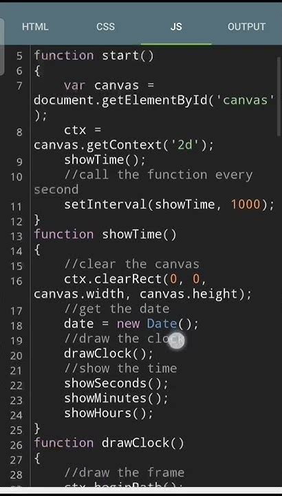 Analog Clock ⏰ Animation Coding With Harry Coding For Beginnerseducation Shorts Youtube