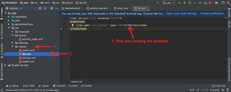Android Inner Element Must Either Be A Resource Reference Or Empty