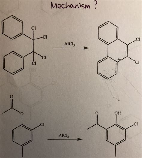 Solved Mechanism CI CI AICI3 Cl CI ČI CI CI AICI3 CH Chegg com