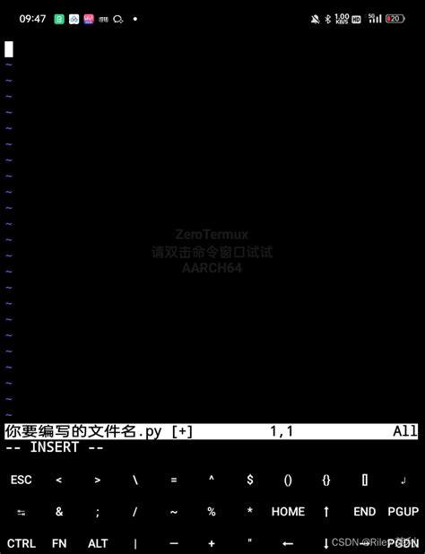 Vim基础，高端程序员如何termux里编写代码termux编程 Csdn博客