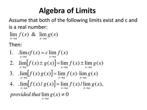 Ppt Algebra Of Limits Powerpoint Presentation Free Download Id2521195