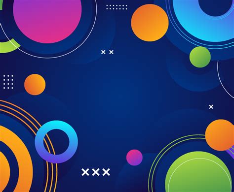 Colorful Abstract Circle Background Vector Art And Graphics