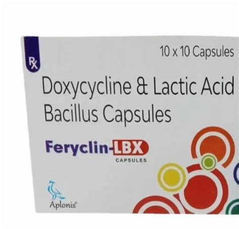 Doxycycline And Lactic Acid Bacillus Capsule At ₹ 1250 Box Manimajra Id 2852759460730