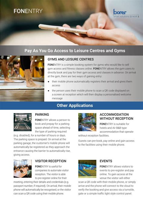 Borer Mobile Access Control Solution Borer Data Systems Ltd