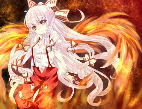 東方藤原妹紅 壁紙 tsundora