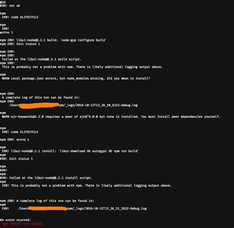 Create Proton App My App Results In Libui Node021 Build `node Gyp Configure Build`
