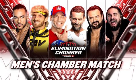 Complete Match Card For Wwe Elimination Chamber 2025