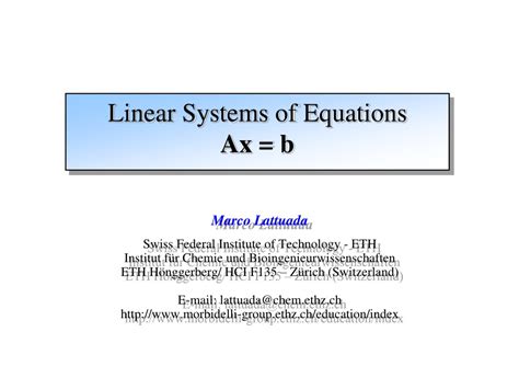 PPT Solving Linear Systems Of Equations With Gauss Elimination Method PowerPoint Presentation