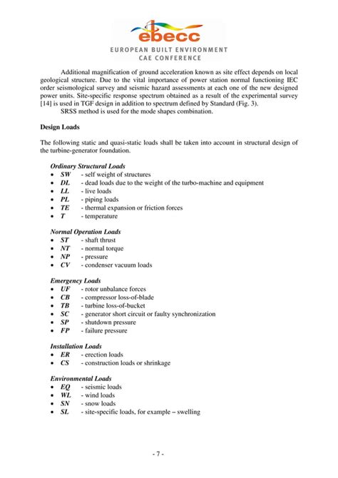 Dynamic Analysis And Structural Design Of Turbine Generator Foundations1 Pdf Civil