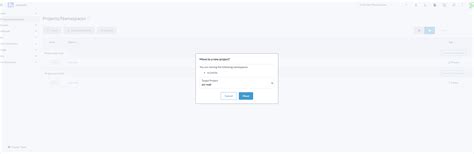 Ui Not Providing Proper Error Message While Moving Name Space From One Project To Another