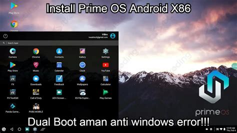 Cara Install Prime Os Tanpa Flashdisk Youtube