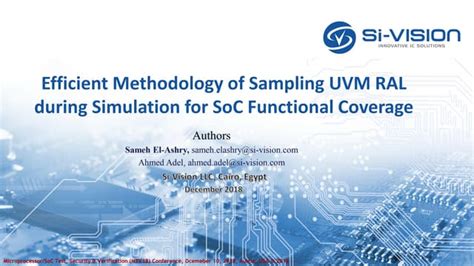 efficient methodology of sampling uvm ral during simulation for soc functional coverage ppt