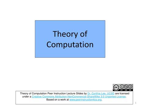 PPT Theory Of Computation PowerPoint Presentation Free Download ID 2649276