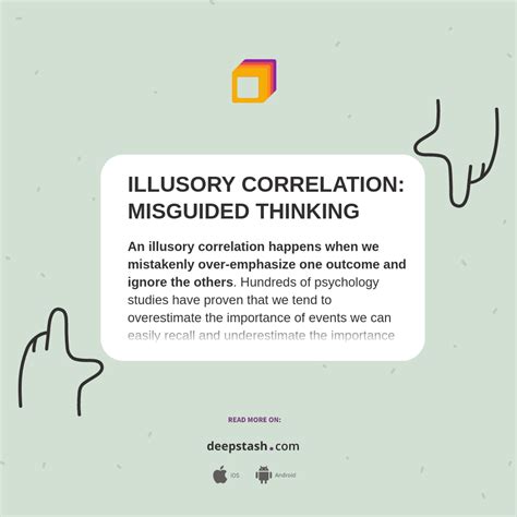 Illusory Correlation Misguided Thinking Deepstash