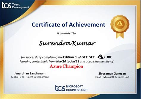 Surendra Kumar On Linkedin Tcs Microsoftazure Microsoftlearn