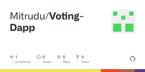 Github Mitruduvoting Dapp