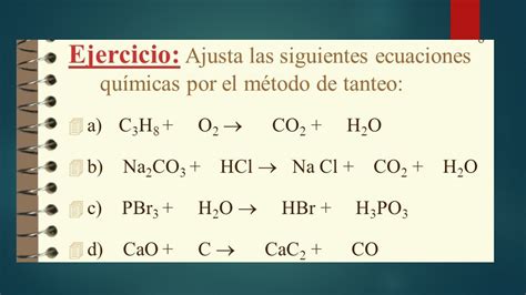 Balanceo De Reacciones Y Ecuaciones QuÍmicas Inealpaquimica10