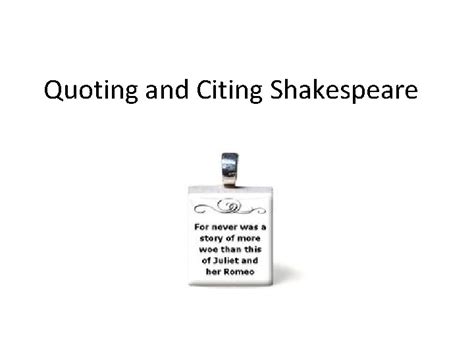 Quoting And Citing Shakespeare Mla Guidelines For All