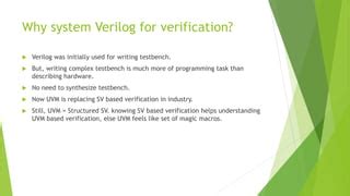 Introduction To System Verilog Pptx