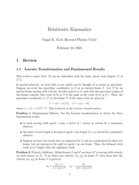 Physics Circle Relativity Download Free Pdf Special Relativity Spacetime