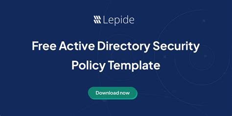 Free Active Directory Security Policy Template From Lepide