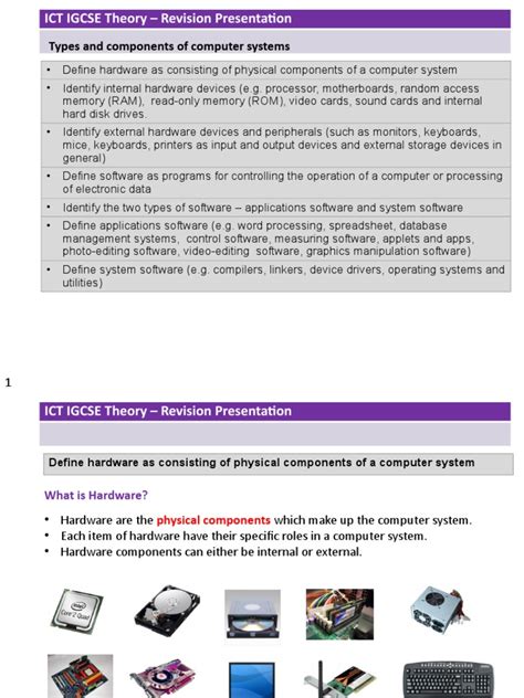 Ict For Igcse Pdf Computer Hardware Computer Data Storage
