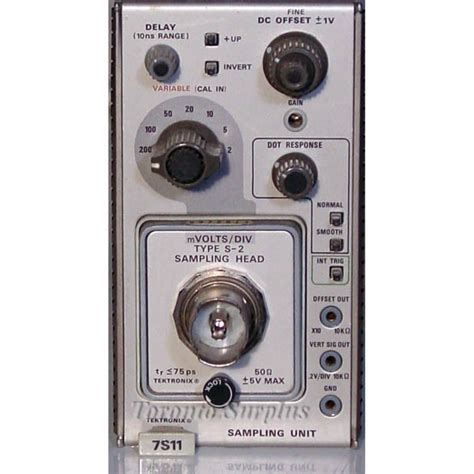 Tektronix 7s11 Sampling Unit With S 2 Sampling Head As Is
