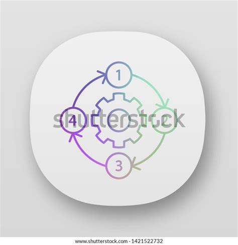 Process Diagram App Icon Pfd Flowsheet Stock Vector Royalty Free Shutterstock