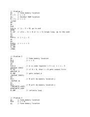 CS 1104 ASSIGNMENT UNIT 7 Docx Problem 1 J Some Memory M 5 J 5 I Another RAM M 1