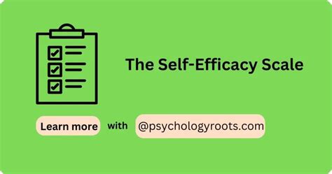 The General Scale Self Efficacy Scale Psychology Roots